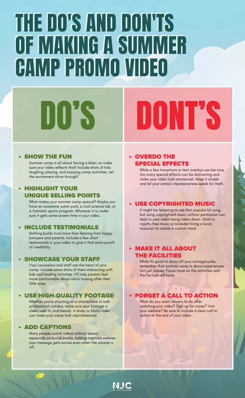 The Do's and Don'ts of Making a Summer Camp Promo Video